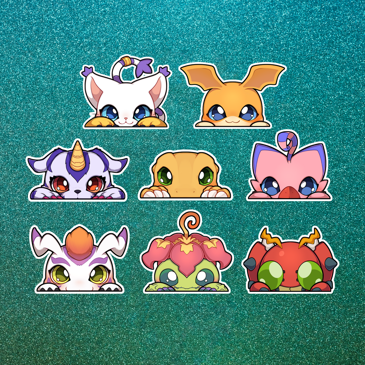 [Sticker] DGP: Digital Monsters Peekers – Goozee Pins